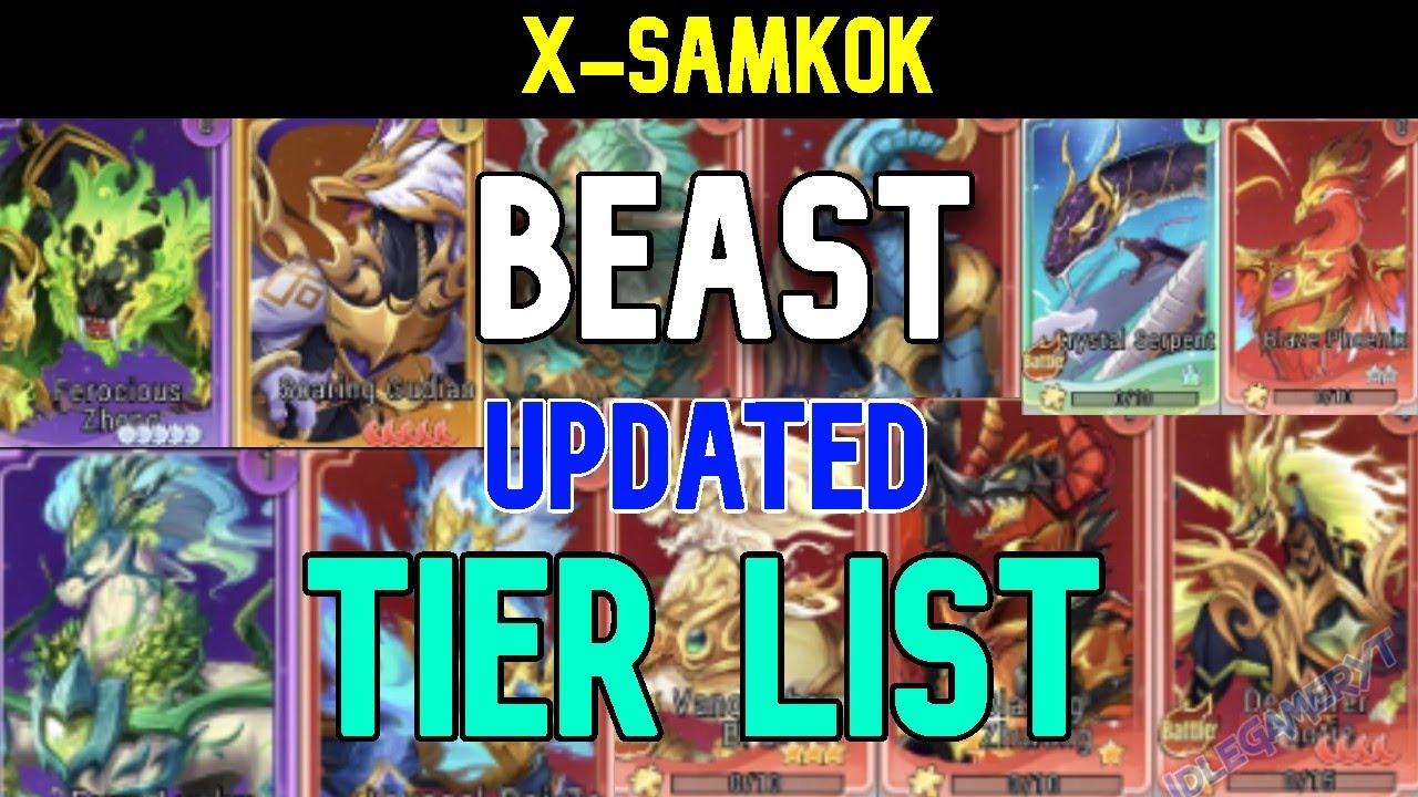 X-Samkok - Updated Beast Tier List - YouTube
