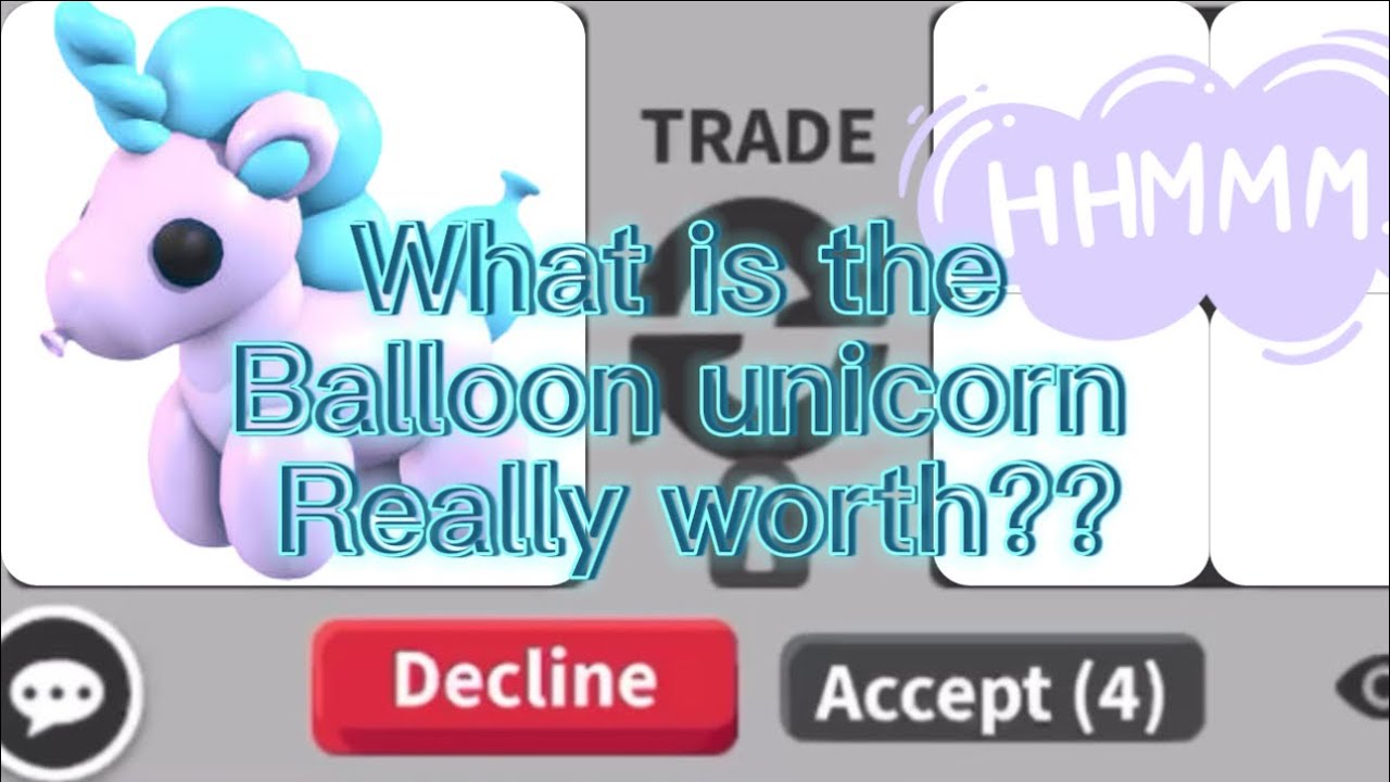 offers for balloon unicorn:ADOPT ME - YouTube
