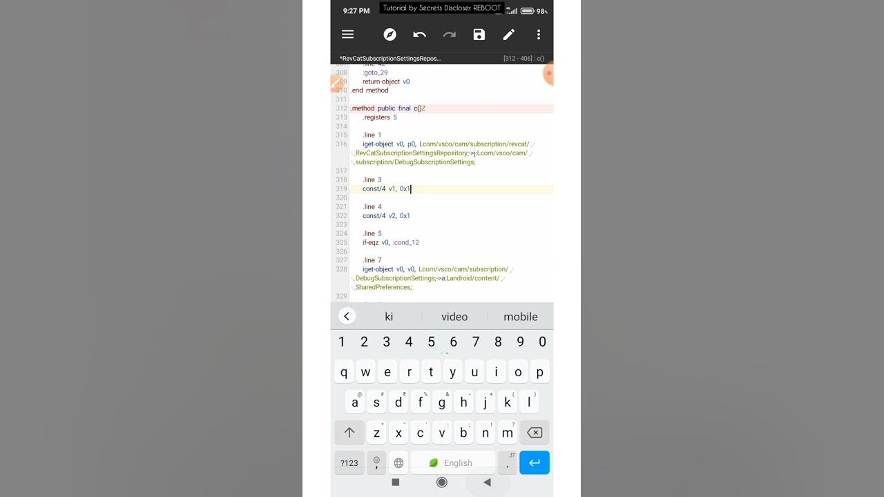 How to mod VSCO Editor v 306 | Smali Reverse Engineering | Educational Purposes Only - YouTube