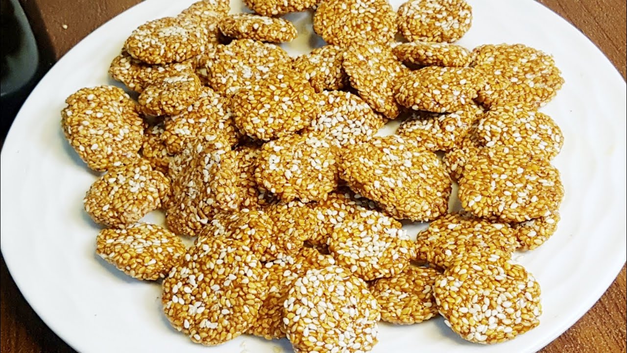 Rewari Recipe |تل والی ریوڑی|Revadi Recipe |Til Gur Rewari|sweet dish ...