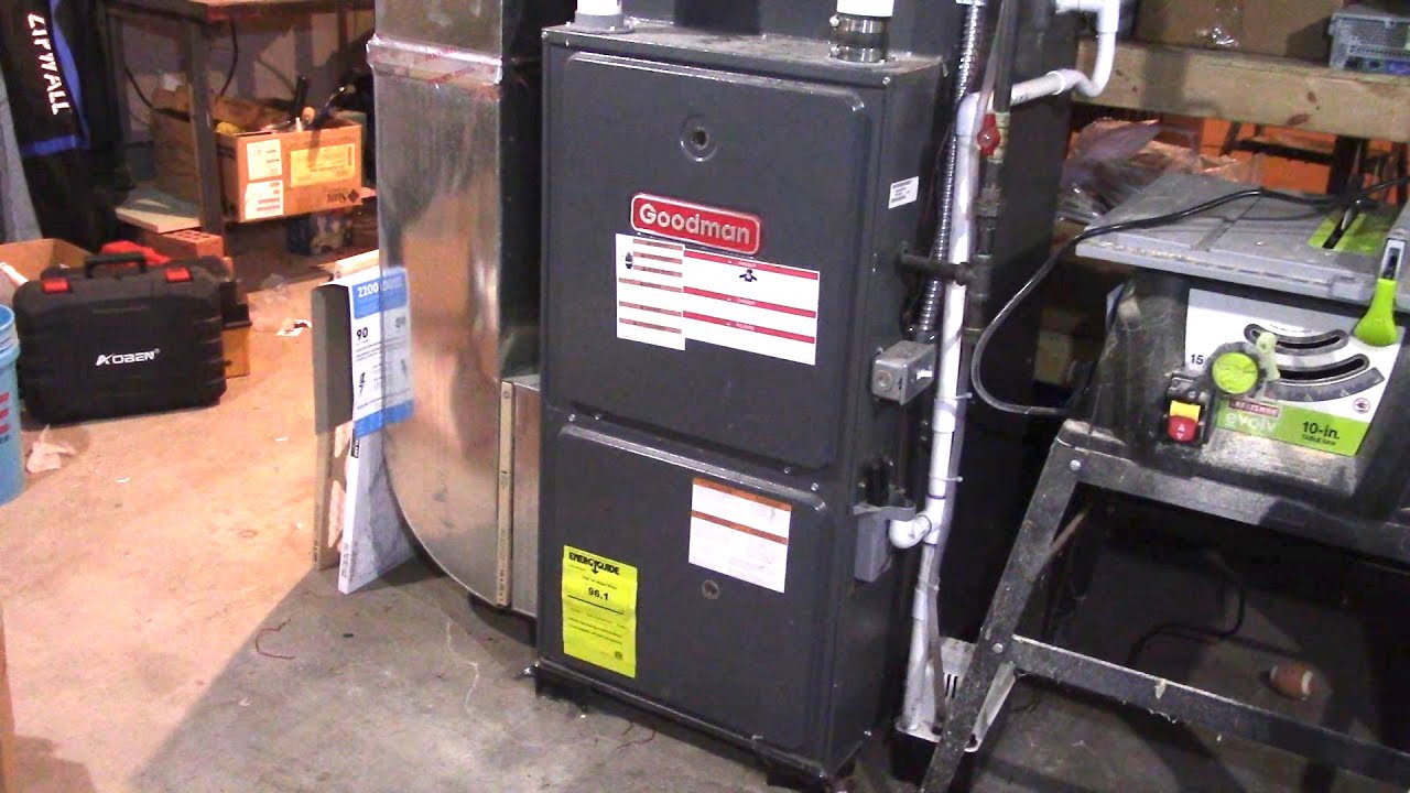 Goodman GMH95 C Wire Connection for Ecobee GMH950904CXAF - YouTube