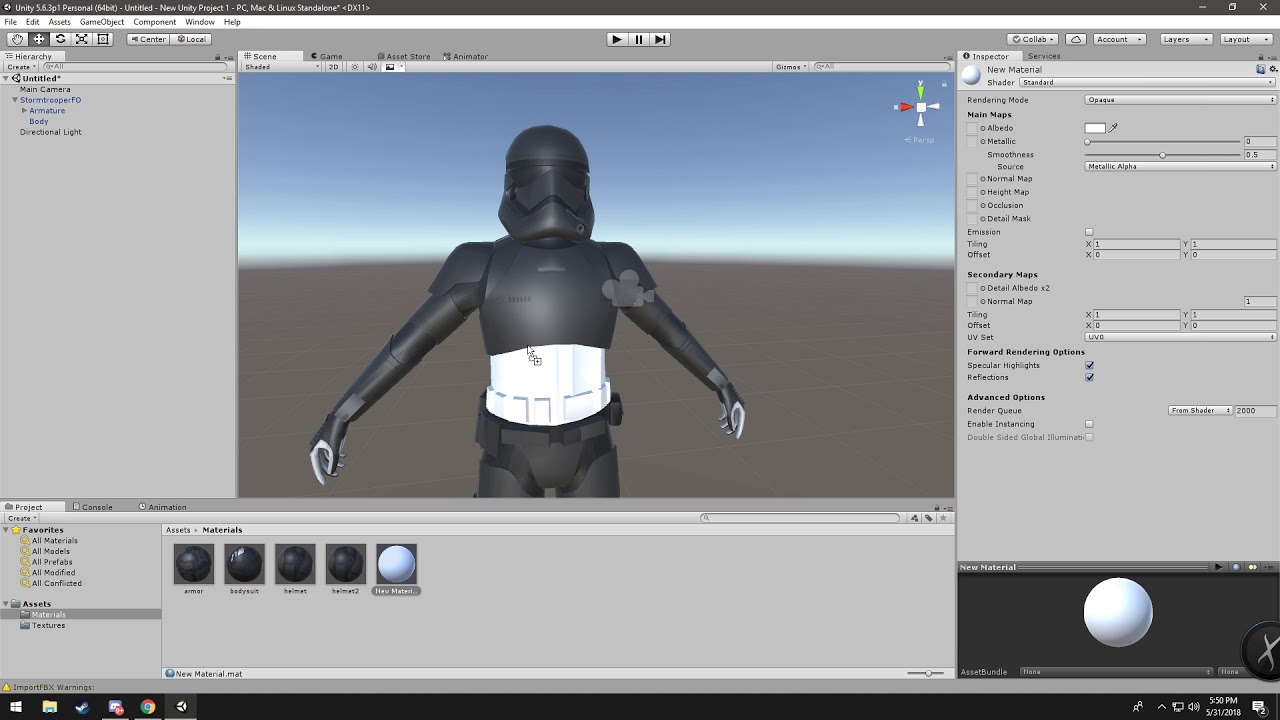 Creating any applying new materials to an avatar - YouTube