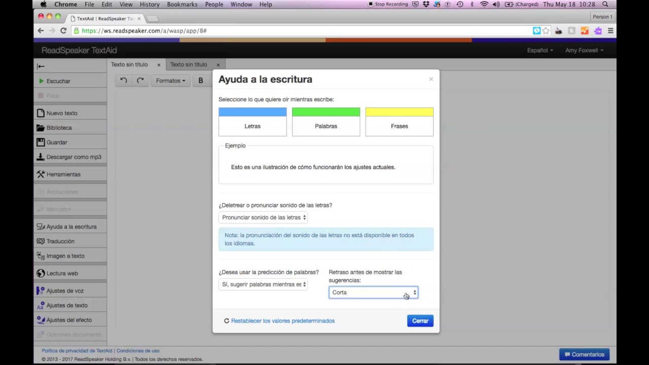 ReadSpeaker TextAid: predicción de palabras - YouTube