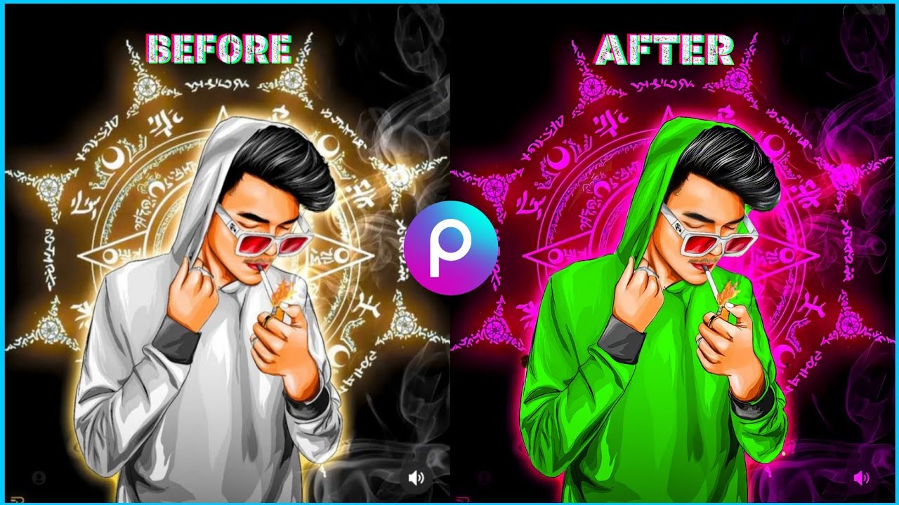How to make victor art colour photo editing in picsart editing video ...