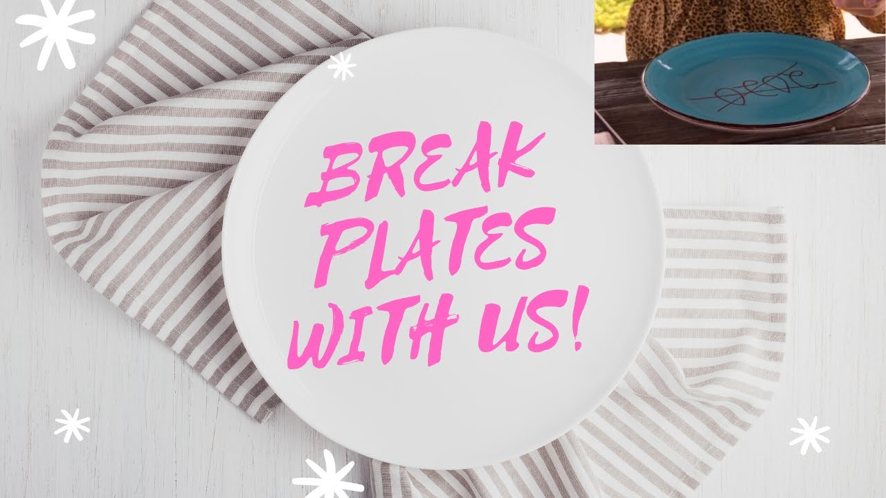 BREAKING PLATES WITH FRIENDS! (Letting Go Challenge) | Eliza, Lisa ...