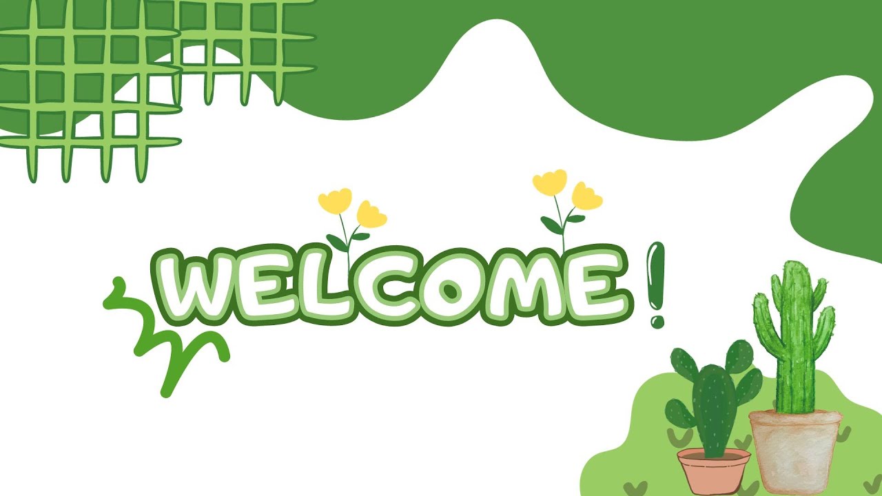 aesthetic & cute intro template | Green | - YouTube
