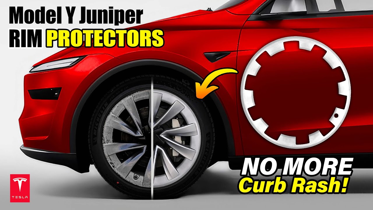 2026 Tesla Model Y Juniper Rim Protectors for 20" Helix Wheels #tesla ...