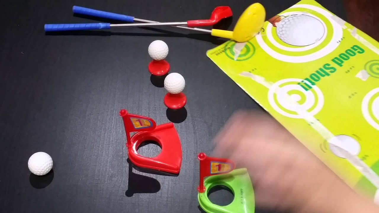 Golf toys set, kids fun golf ball, golf club, golf ball game - YouTube