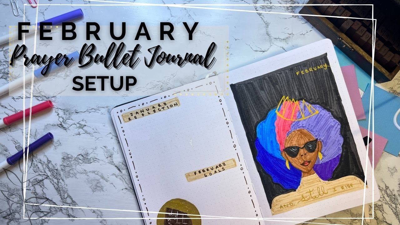 2022 February Prayer Journal Setup and Plan With Me| COLORFUL Spreads ...