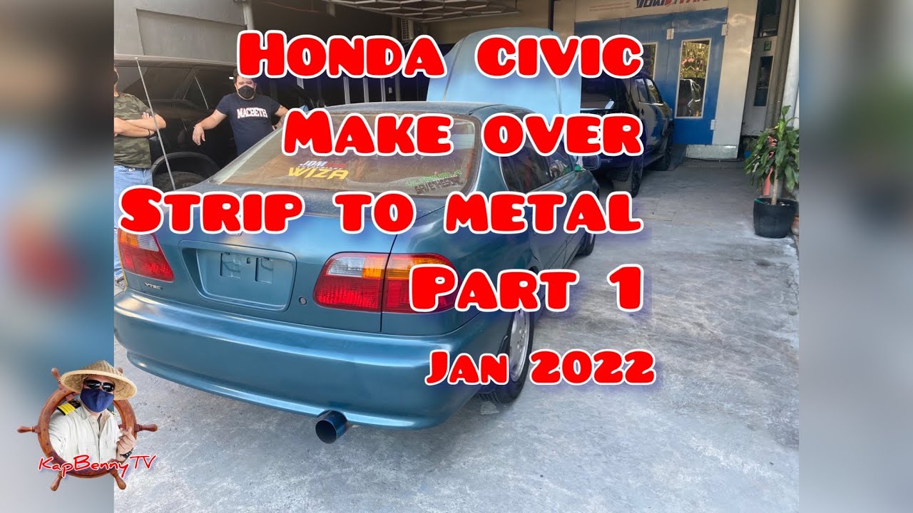 HONDA CIVIC 2000 SIR BODY STRIP TO METAL MAKE OVER - PART 1 - YouTube