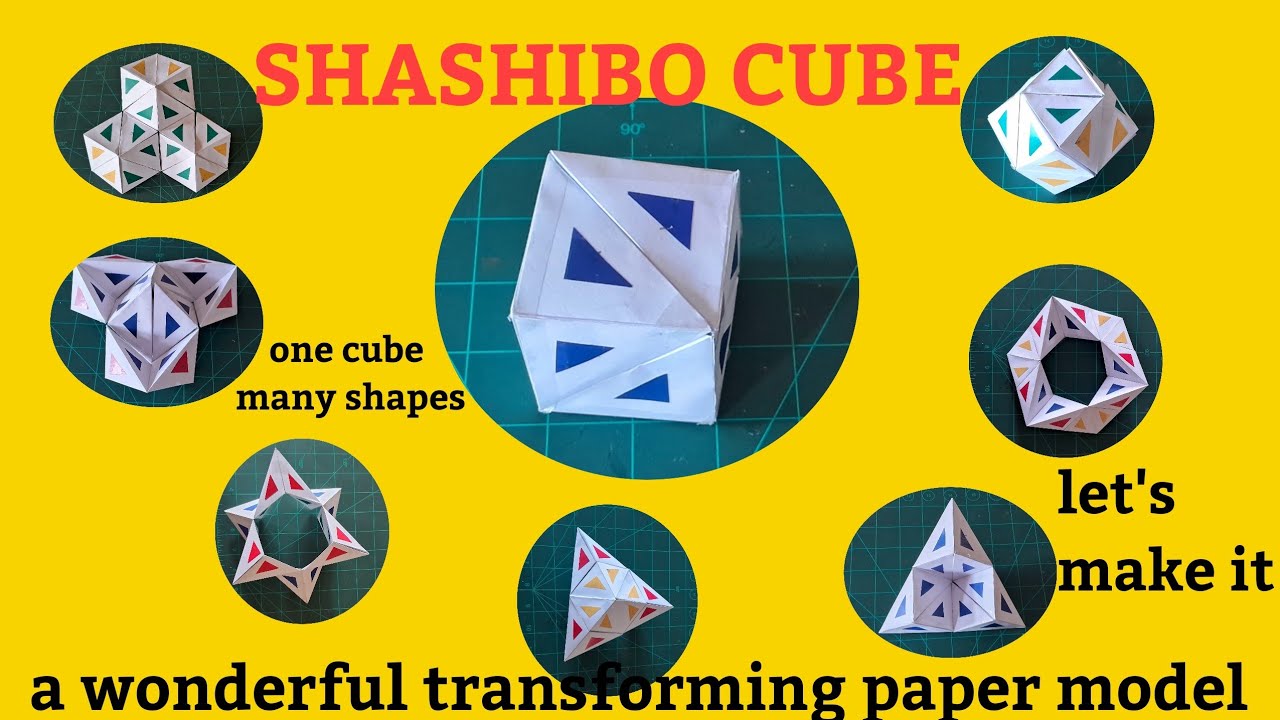shashibo cube a wonderful transforming paper model - YouTube