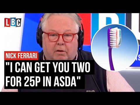 Nick Ferrari: Don't have a child if you can't afford a toothbrush