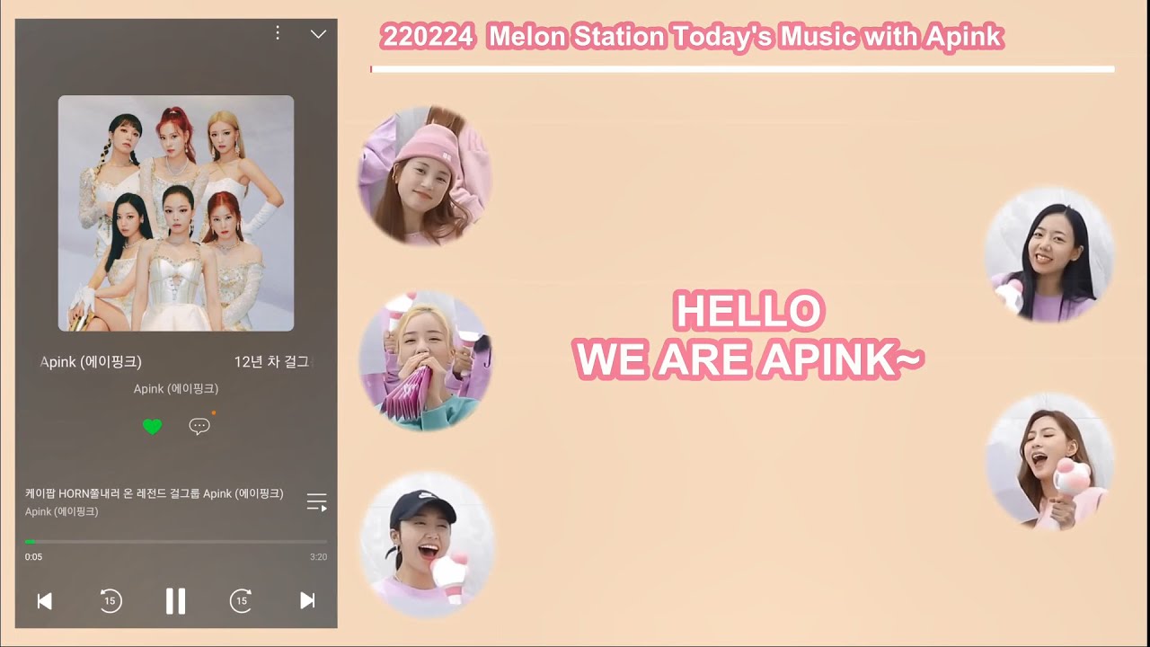 [ENG] 220224 Melon Station Today's Music - Apink - YouTube