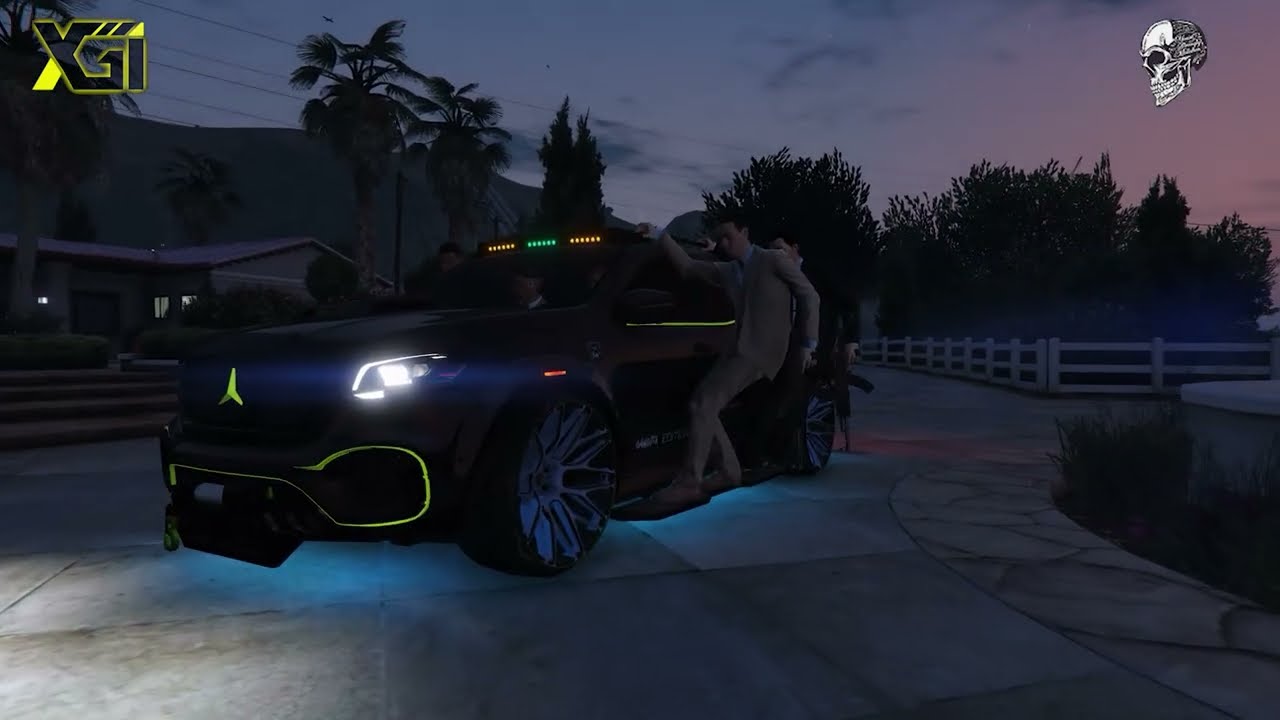 MERCEDES X-CLASS CUSTOM 8 SEATS ANIMATED LIGHTS FIVEM GTA V - YouTube