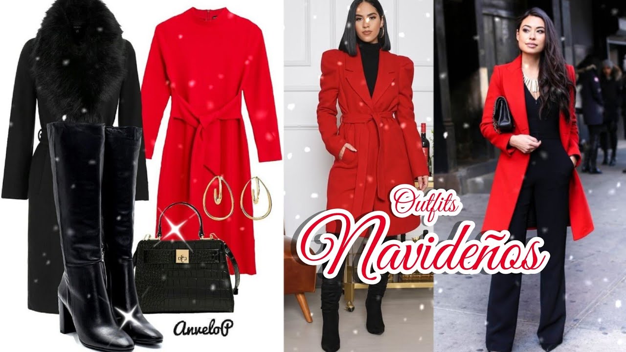 LOOKS NAVIDEÑOS DE MODA MUJER Y COLORES PARA VESTIR EN AÑO NUEVO 2024 ...