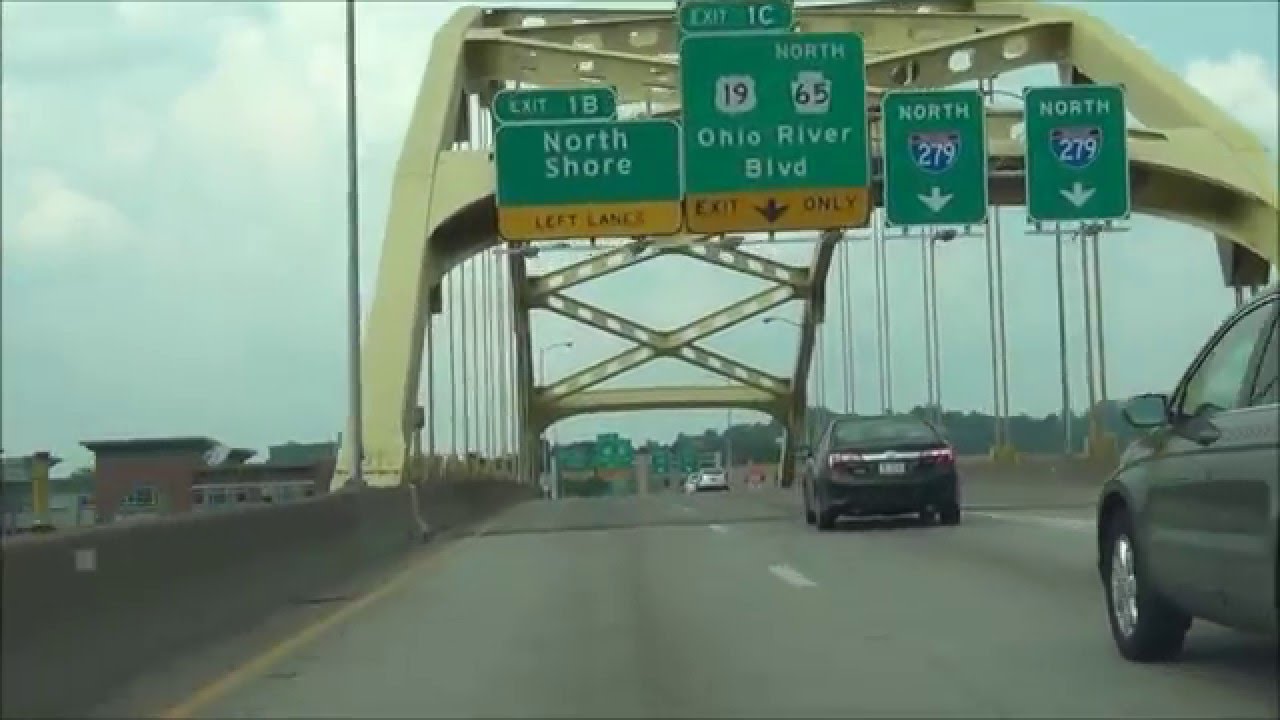 Pennsylvania - Interstate 279 North - Mile Marker 0-13 (9/5/15) - YouTube