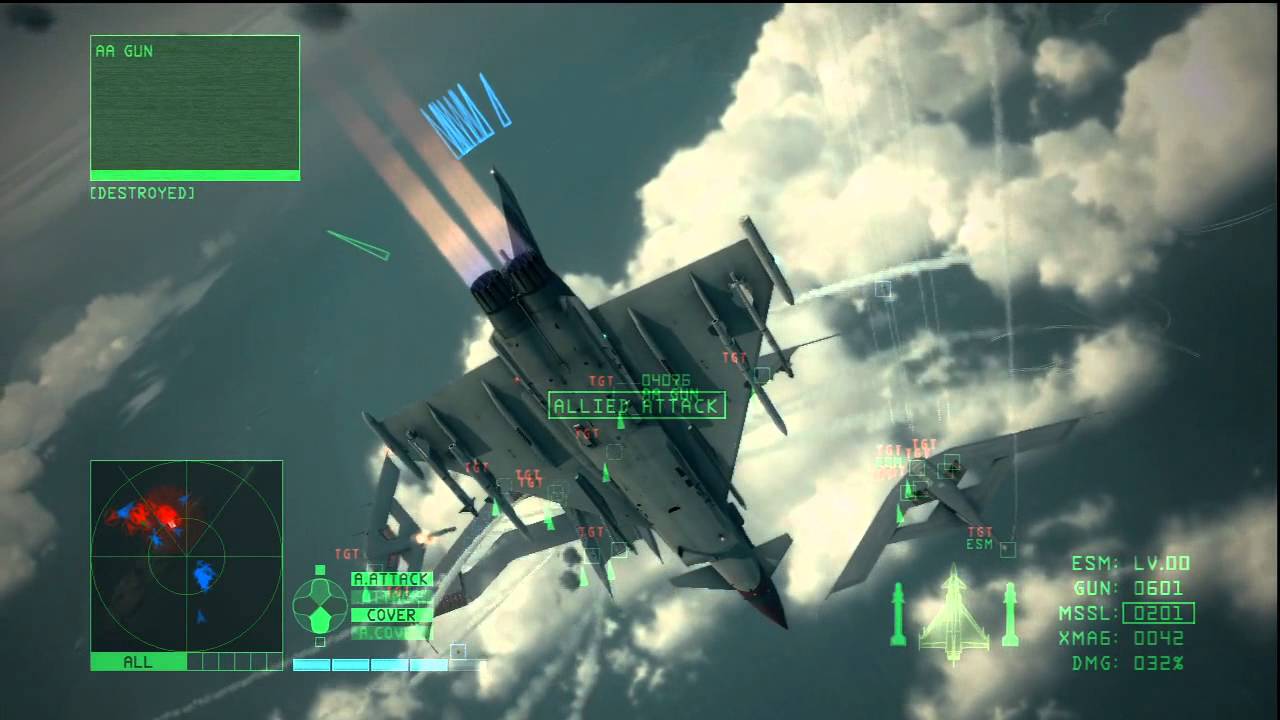 Ace Combat 6: Remixed & Remastered - Mission 9 "Heavy Command Cruiser ...