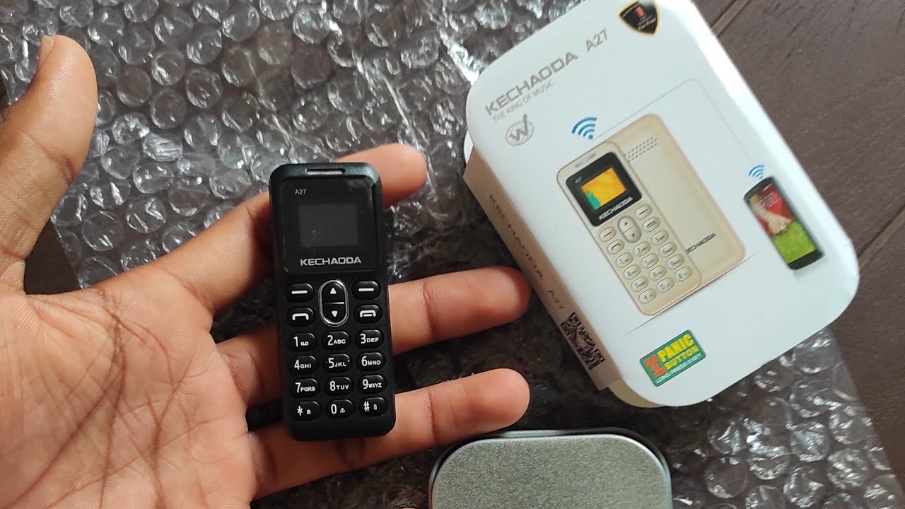 kechoda A27 unboxing smallest and mini phone #viral - YouTube