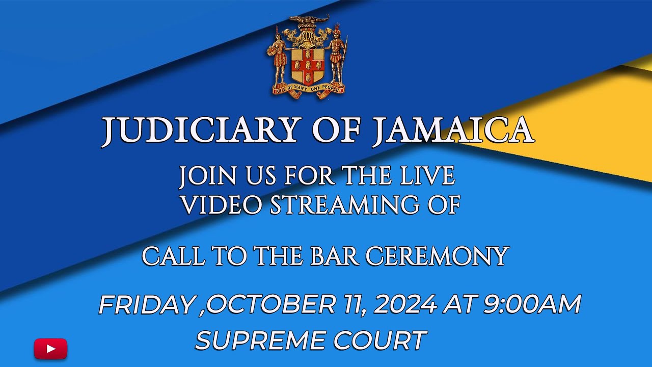 Call to The Bar Ceremony - Friday October 11, 2024 - YouTube