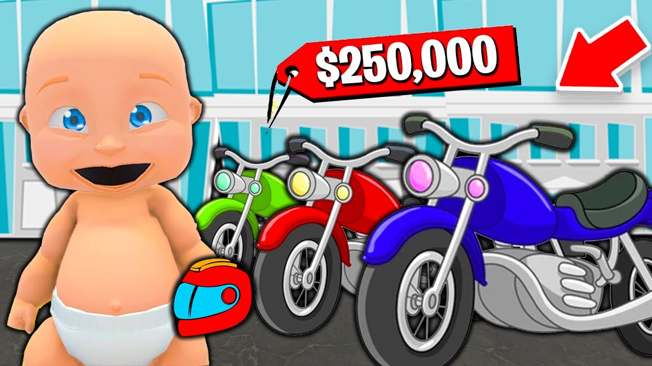 Baby GETS A NEW MOTORBIKE... - YouTube