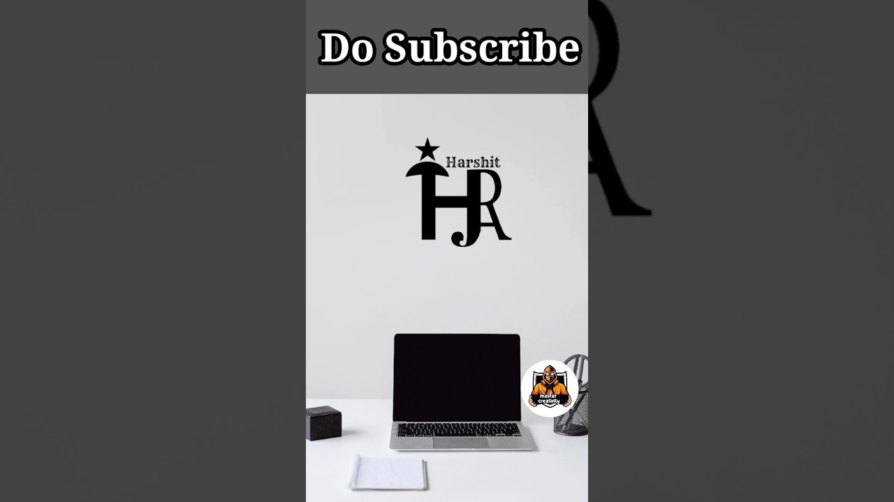harshit name logo #logodesign #logomaking #youtube #trending #viral # ...