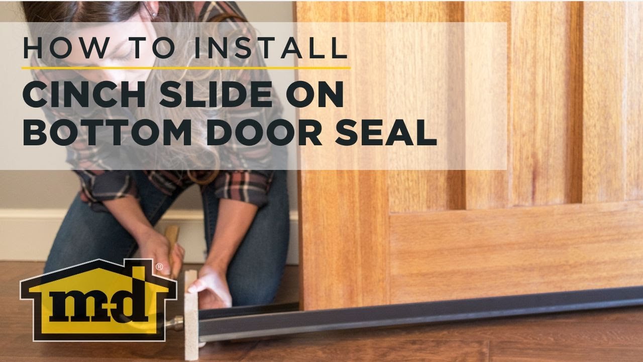 M-D Building Products Cinch™ Slide on Bottom Door Seal - YouTube
