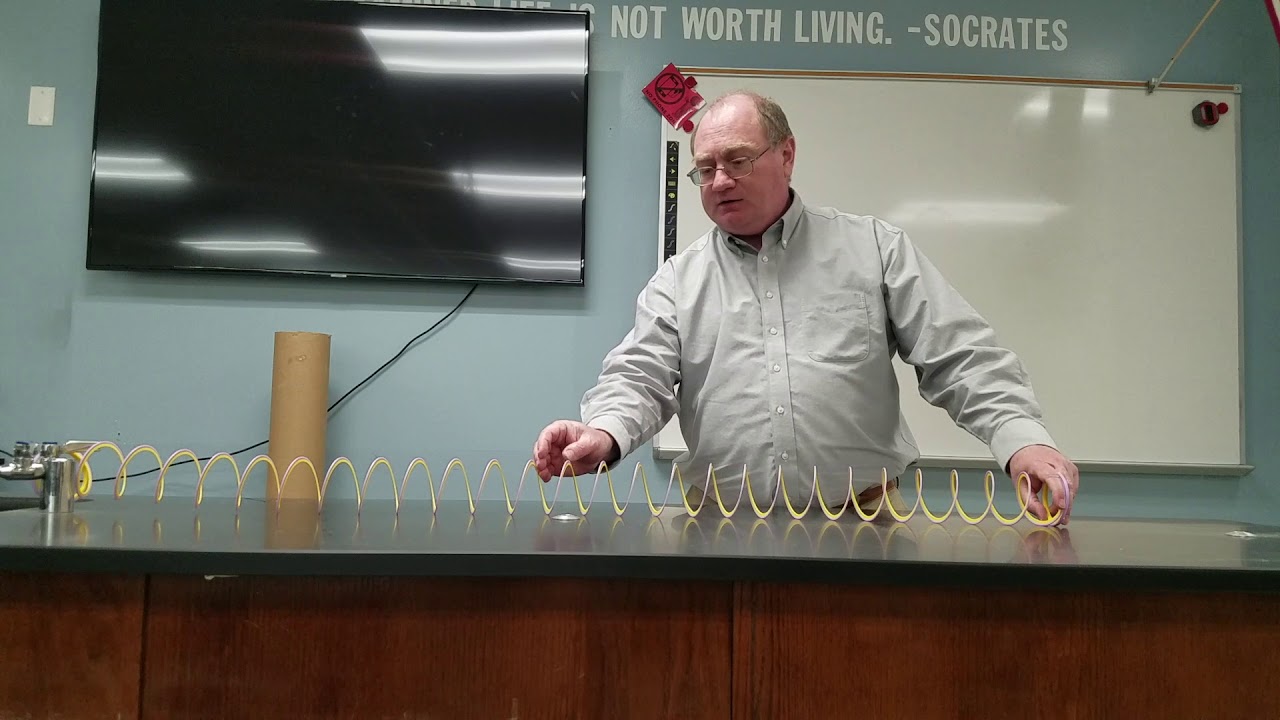 Longitudinal Wave Slinky - YouTube