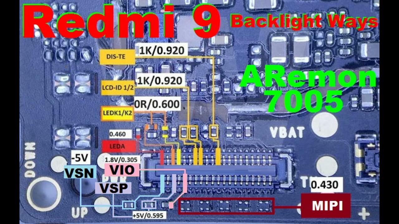 Redmi 9 Backlight Ways Problem Solution - YouTube