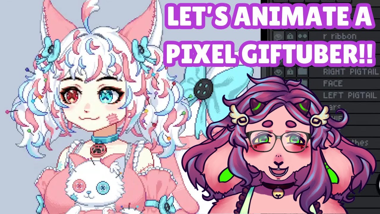 animating a pixel giftuber || !wishlist !design !qna !patreon !cover ...
