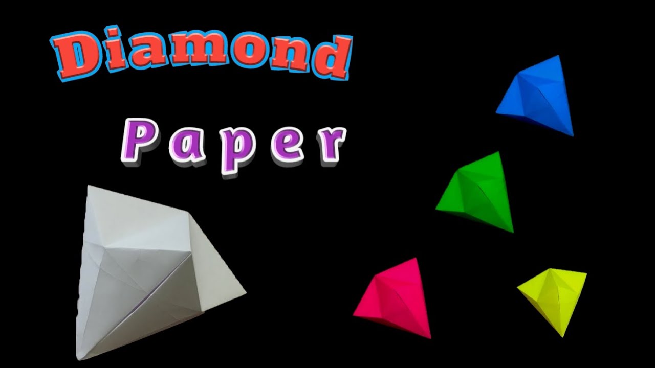 How to Make a Paper Diamond - Simple Way - YouTube