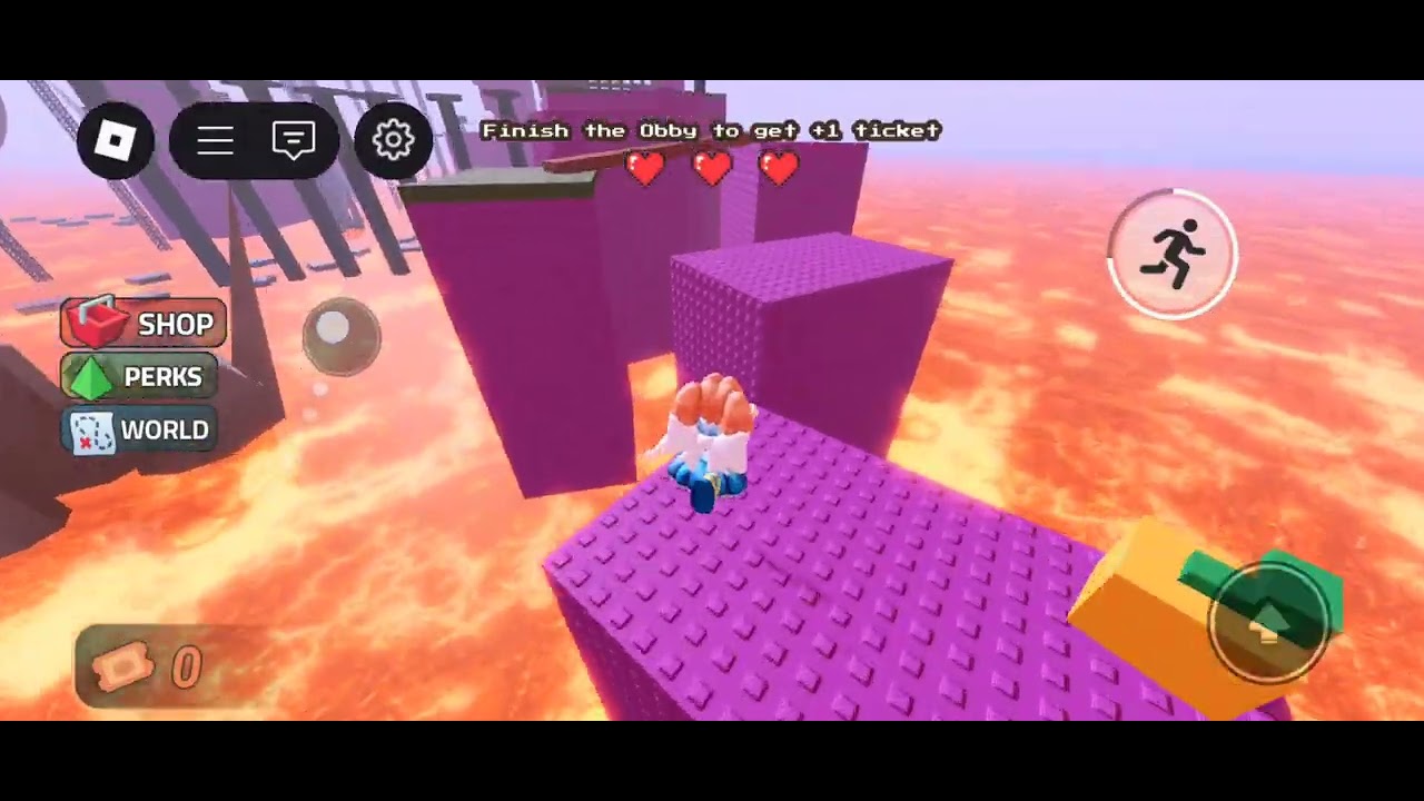 New "protect the house from monsters" purple cliffs obby speedrun - YouTube