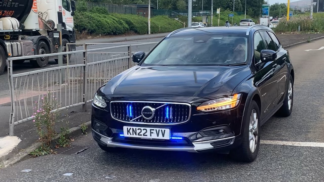 *BULLHORN* Unmarked Volvo V90CC Driving Training Vehicle Responding ...