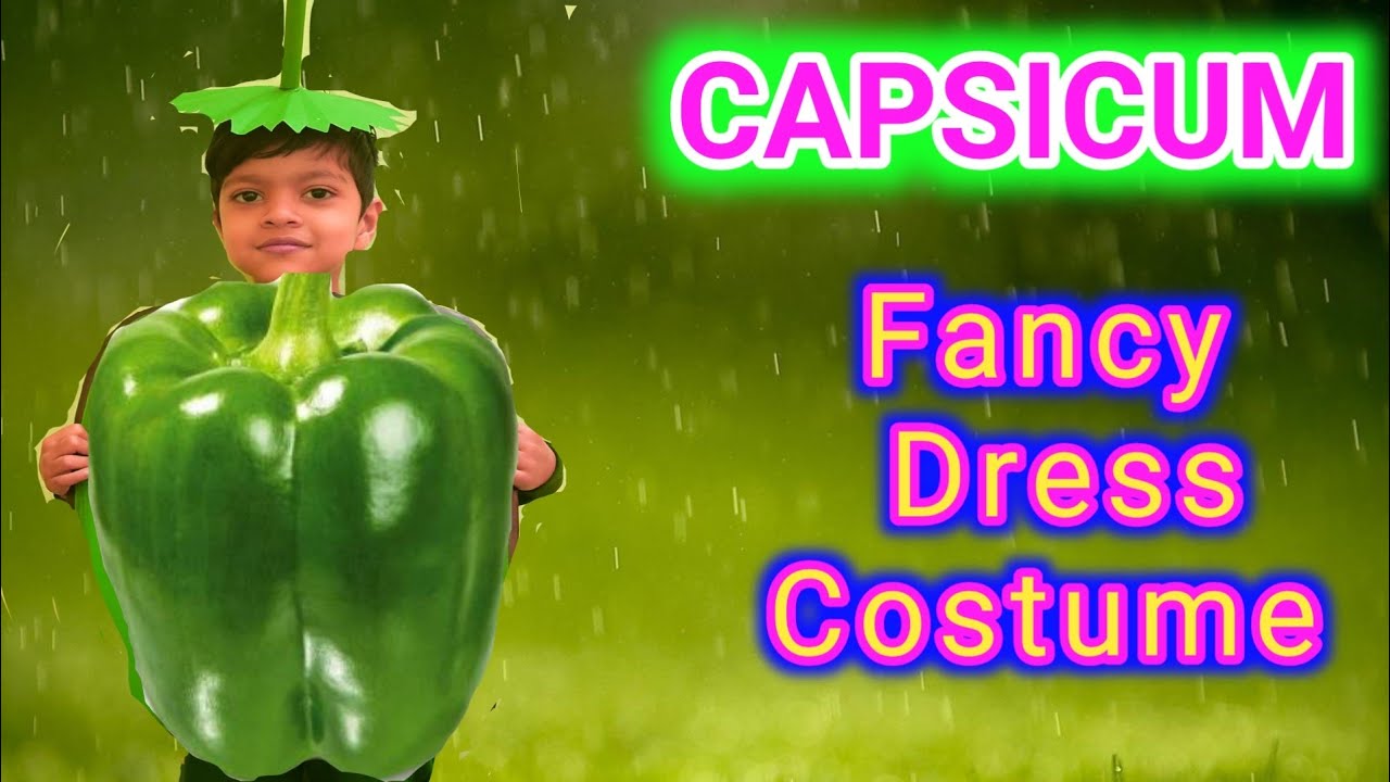 Capsicum fancy dress costume making #greenday fancy dress #DIY capsicum ...