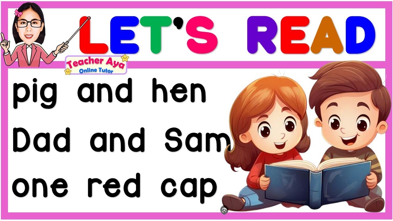 PRACTICE READING CVC | READING LESSON FOR KIDS | KINDERGARTEN | LEARN ...
