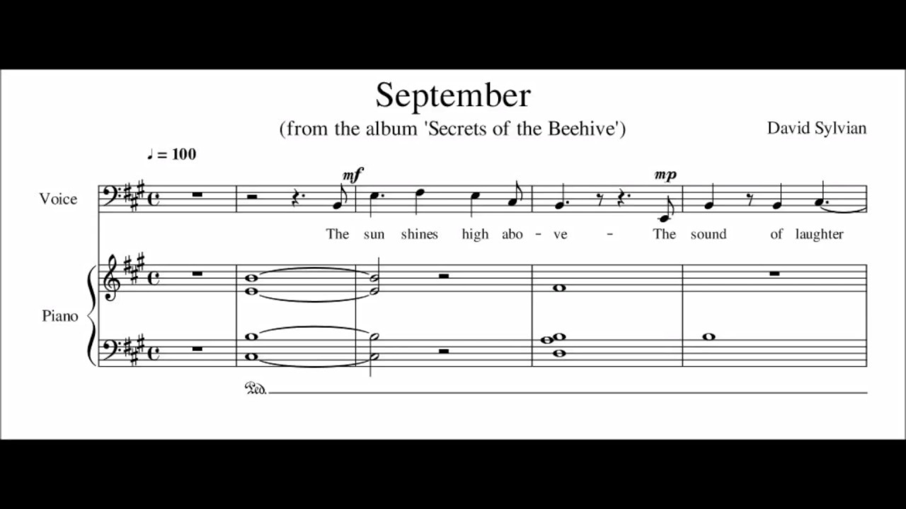 David Sylvian 'September' - transcription - YouTube
