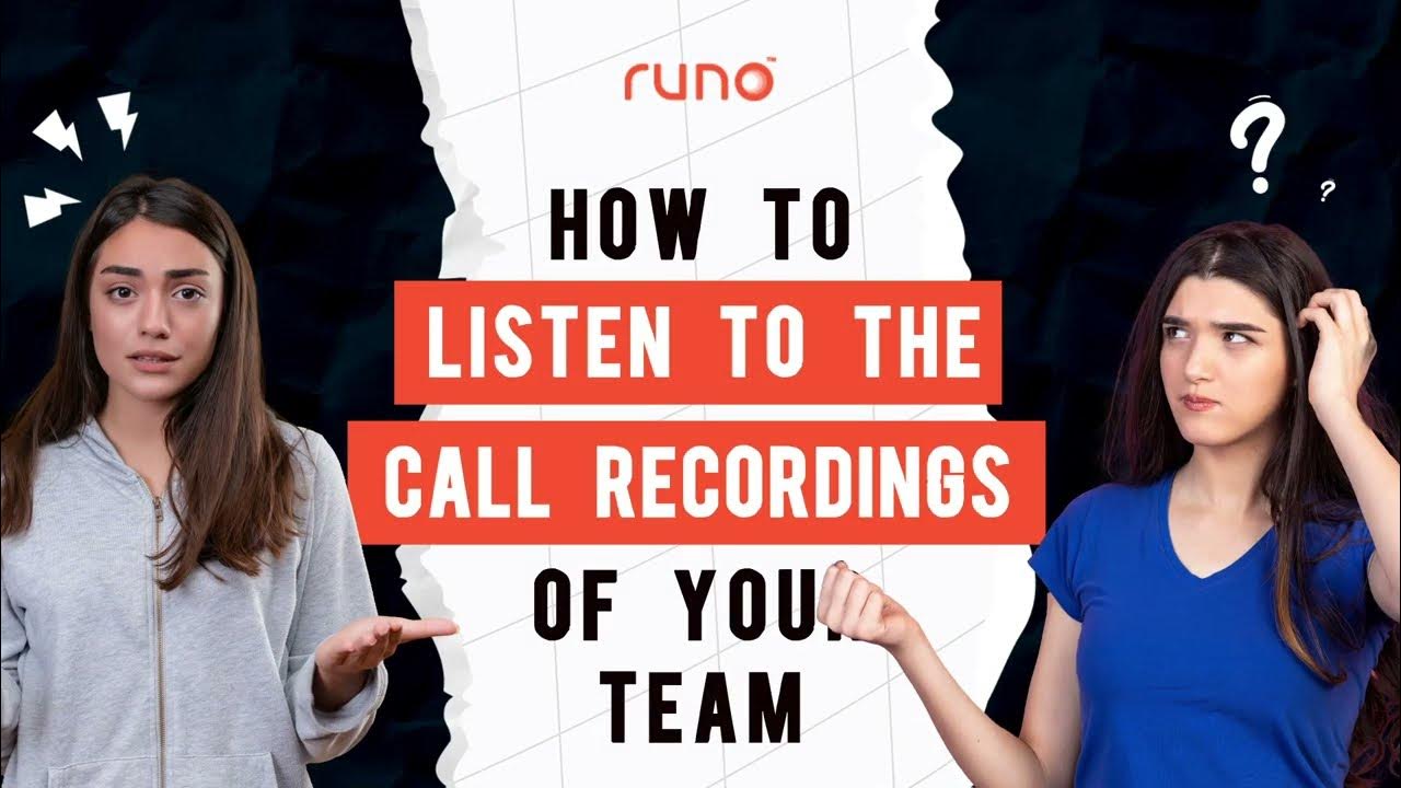 How to listen to call recordings of your team | Web Version | Runo - YouTube
