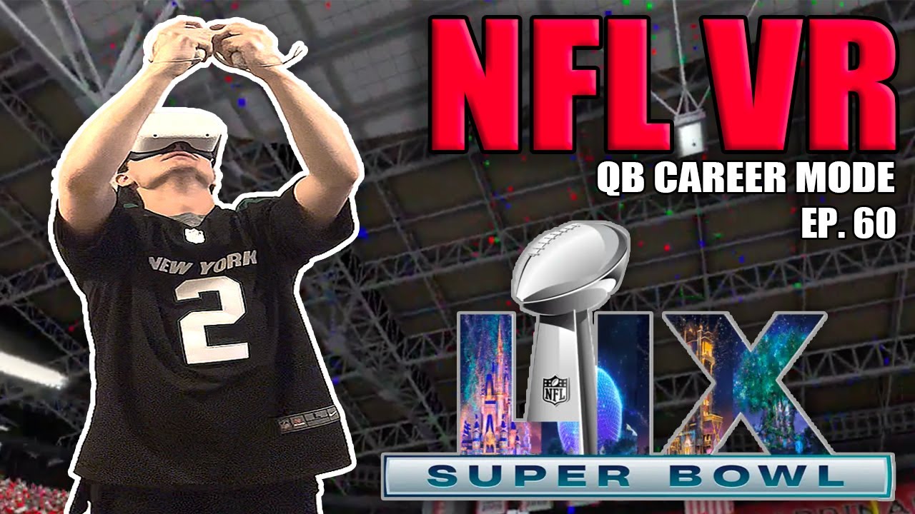 75 YARD TOUCHDOWN AT THE END OF THE SUPER BOWL | NFL VR QB Career Mode ...