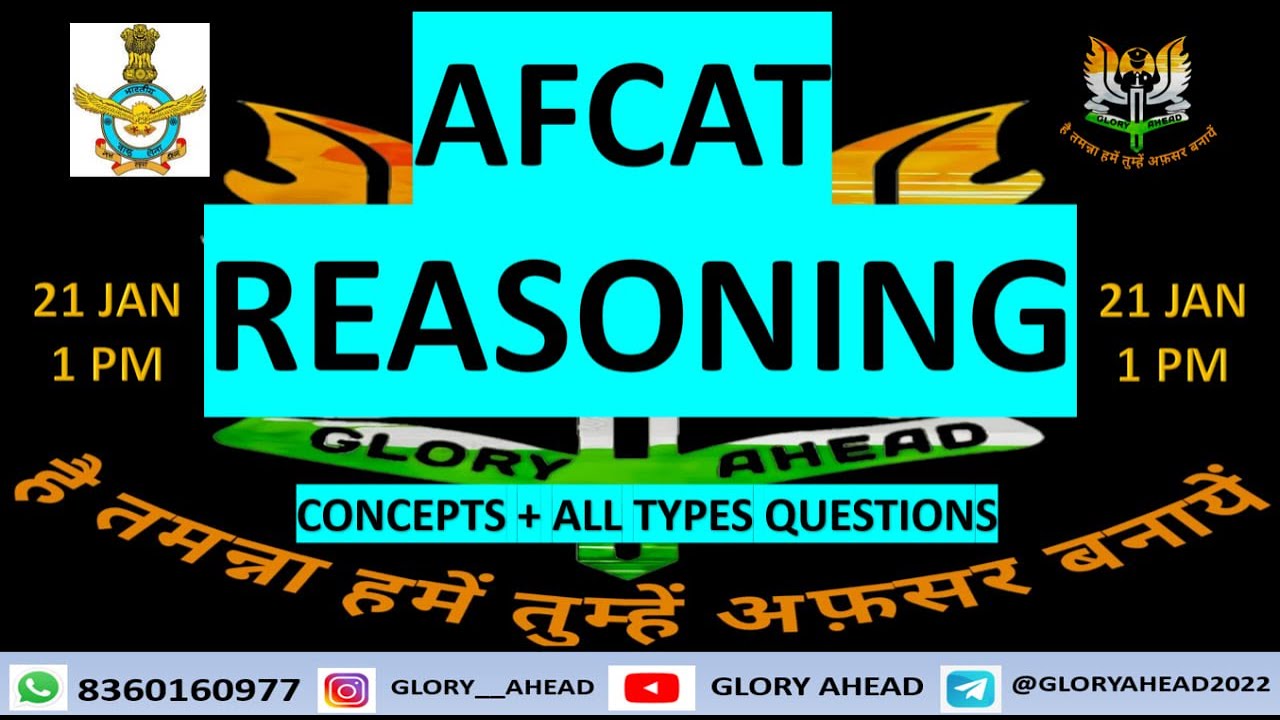 AFCAT REASONING | MOST IMPORTANT QUESTIONS FOR AFCAT 1 2024 | COMPLETE ...