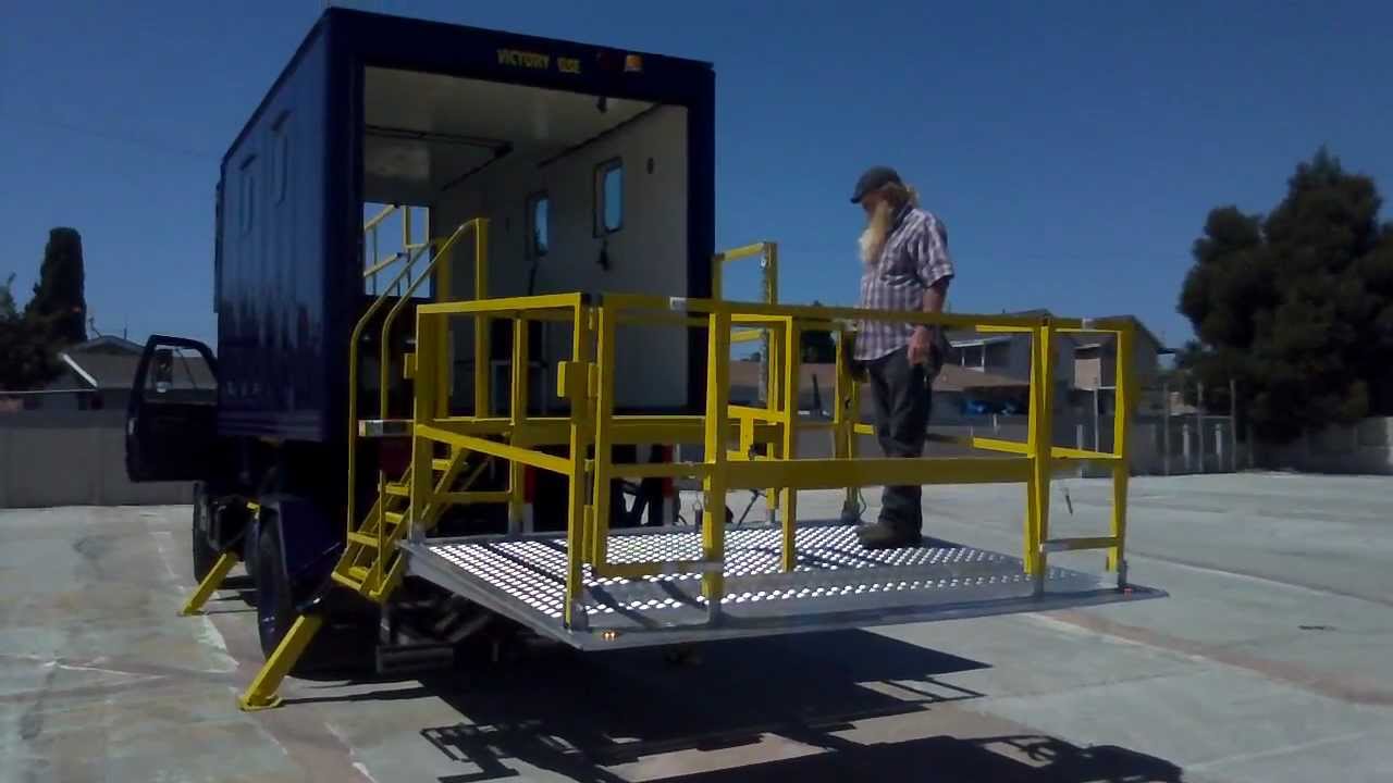 VICTORY GSE - Ambulift Aircraft Loading Truck - YouTube