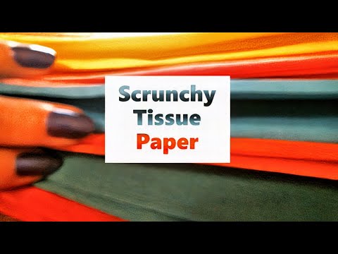 Scrunching Crunchy Tissue Paper | ASMR no talking | white noise - YouTube
