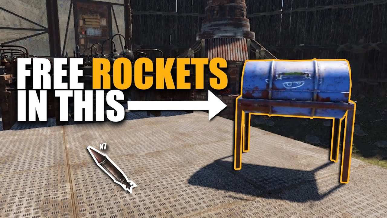 A LAZY CLAN LEFT ROCKETS in THEIR COMPOUND | Rust Solo Survival (4 of 5 ...