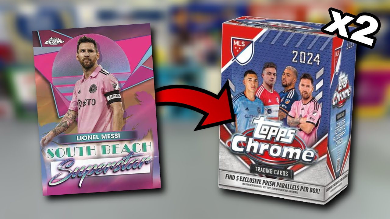¡BUSCANDO A MESSI! 🐐 - 2024 Topps Chrome MLS Blaster Box - YouTube