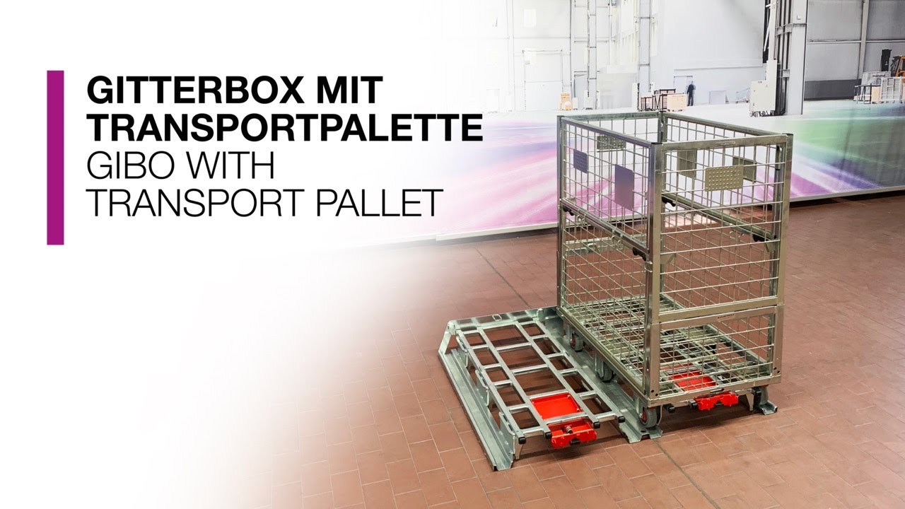 BLOKSMA • Gitterbox mit Transportpalette • GIBO with transport pallet ...
