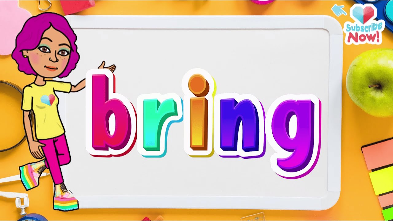 Sight Word For Kindergarten: "Bring" | High Frequency Word | Learn To ...