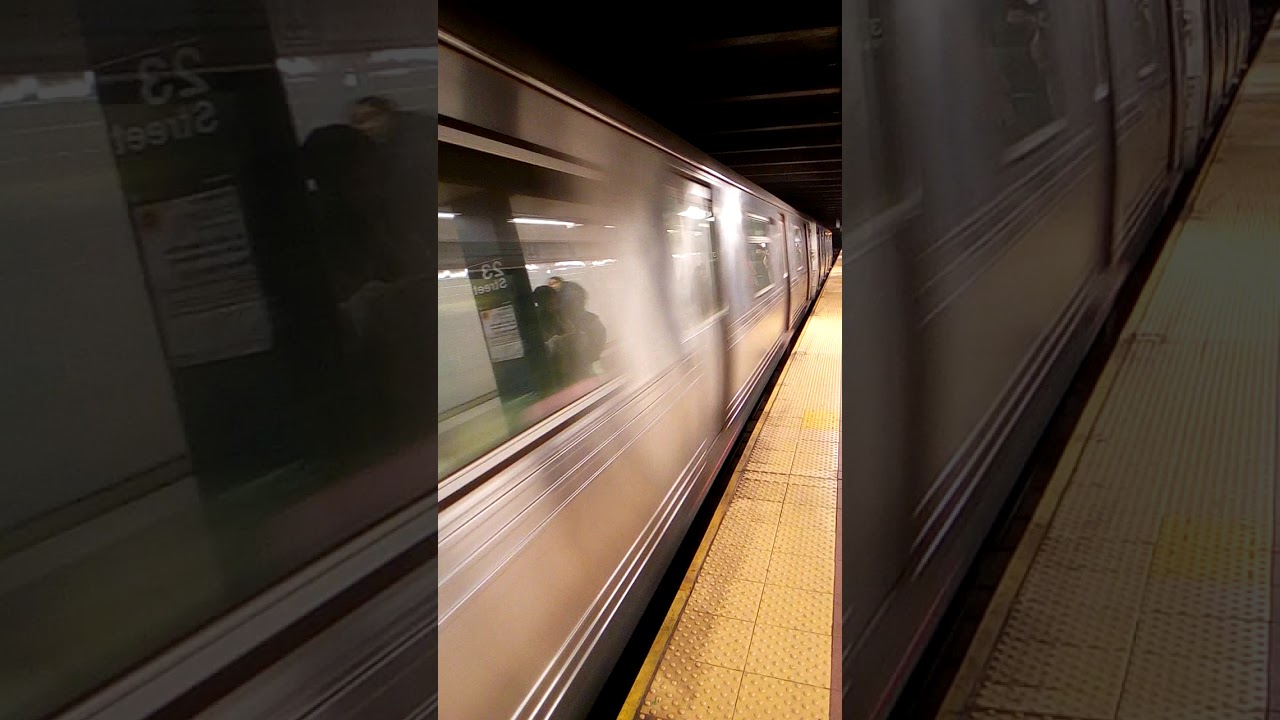 Queens Bound R46 R train Brooklyn Bound R46 R train at 23rd Street ...