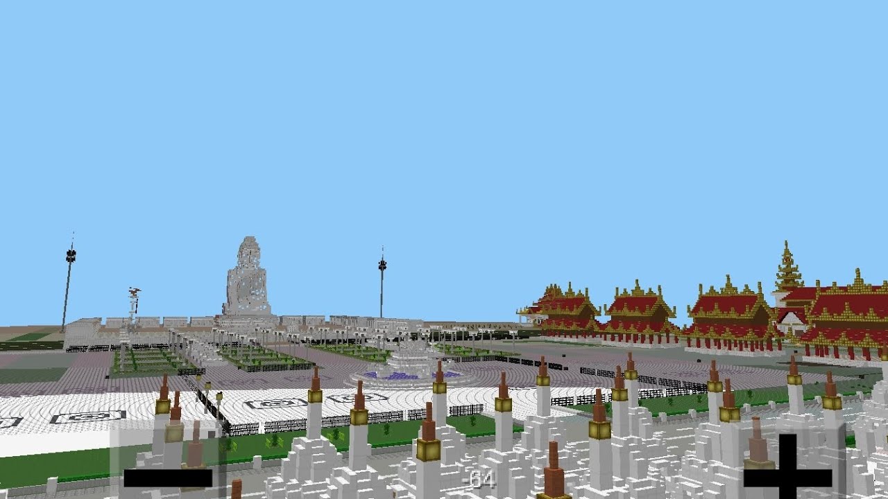 Minecraft Maravijaya Buddha Statue - YouTube
