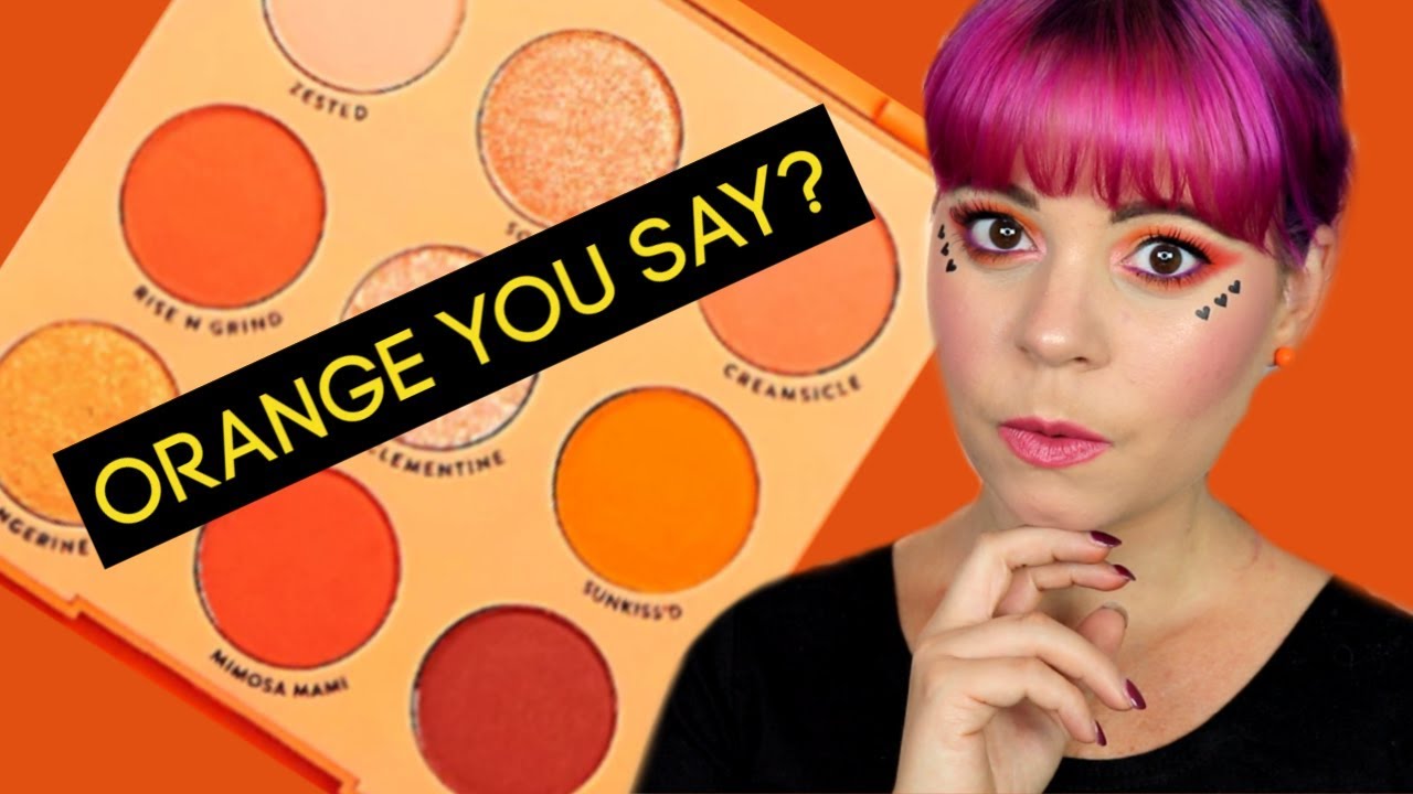 Lets try the Colourpop Orange you glad palette! 🍊 - YouTube