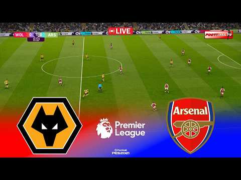🔴Wolverhampton vs Arsenal - Premier League 2025/26 Match | Pes 21 Gameplay Simulation