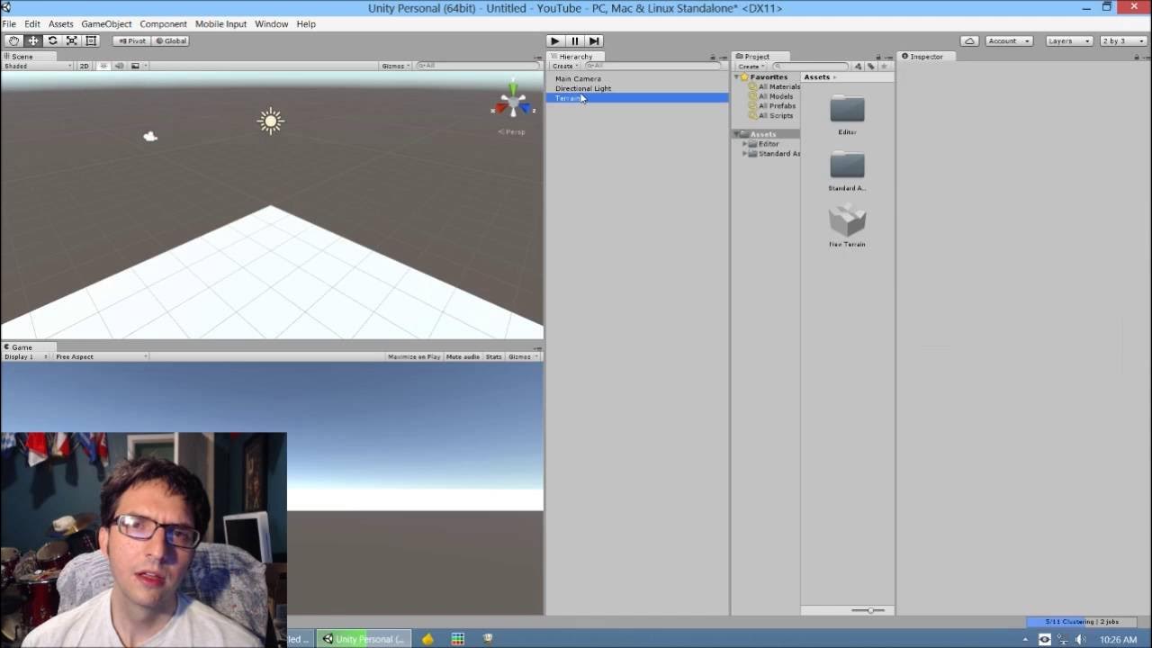 Getting Started In Unity: GameObjects, Components, Terrain - YouTube