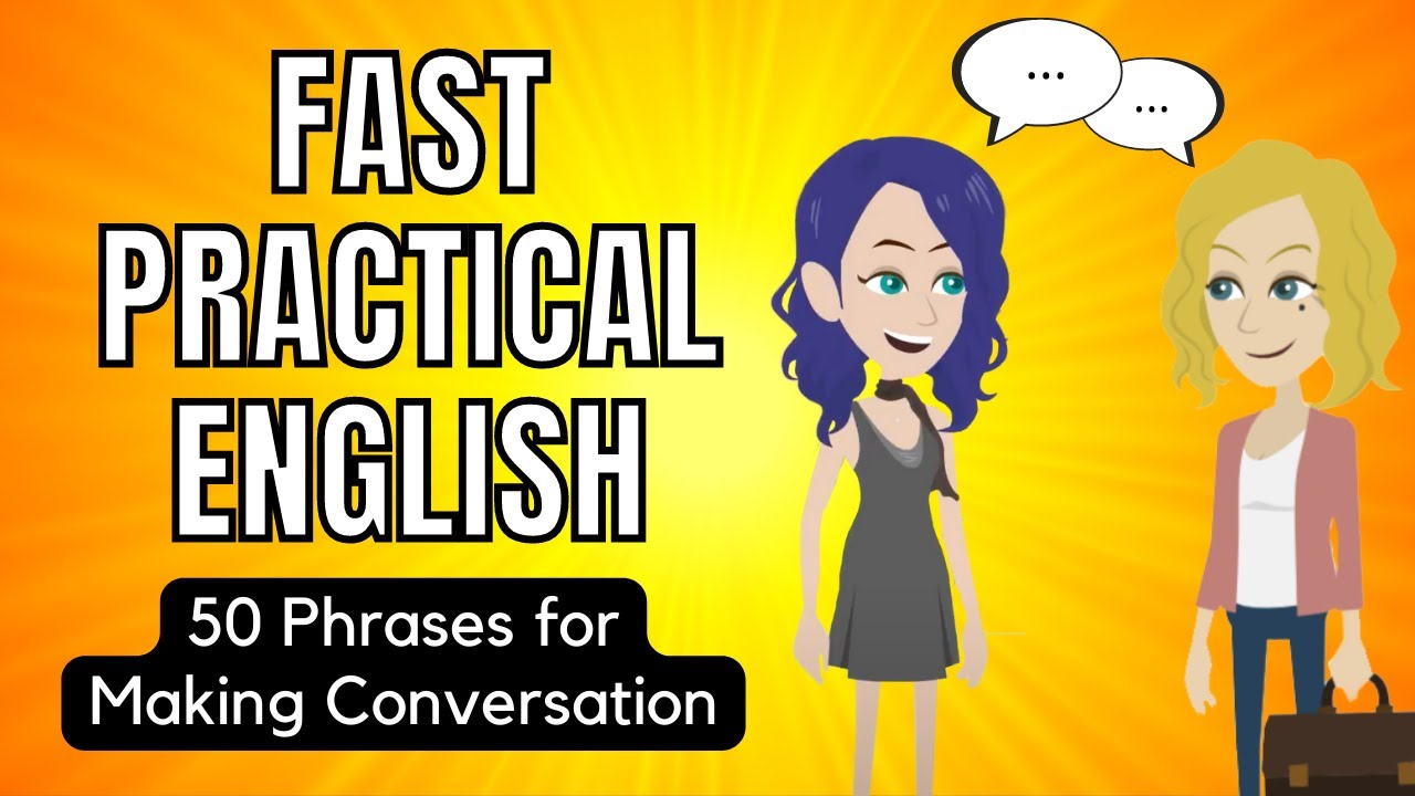 English Vocabulary Lesson - 50 Phrases to Start a Conversation - Free ...